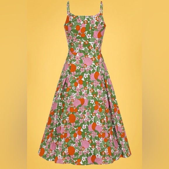 Modcloth | Dresses | Modcloth Bright And Beautiful Fruitful Summer Midi ...